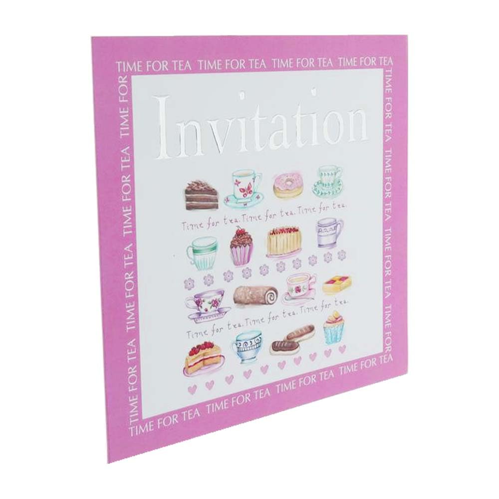 High Tea Party Menu Cards Sjabloon Beige Hi Tea Menu Flyer