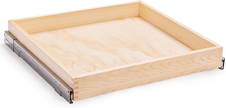 Amazon.com: Mulush 32''W x 21''D x 3''H Pull Out Cabinet Drawer Soft ...