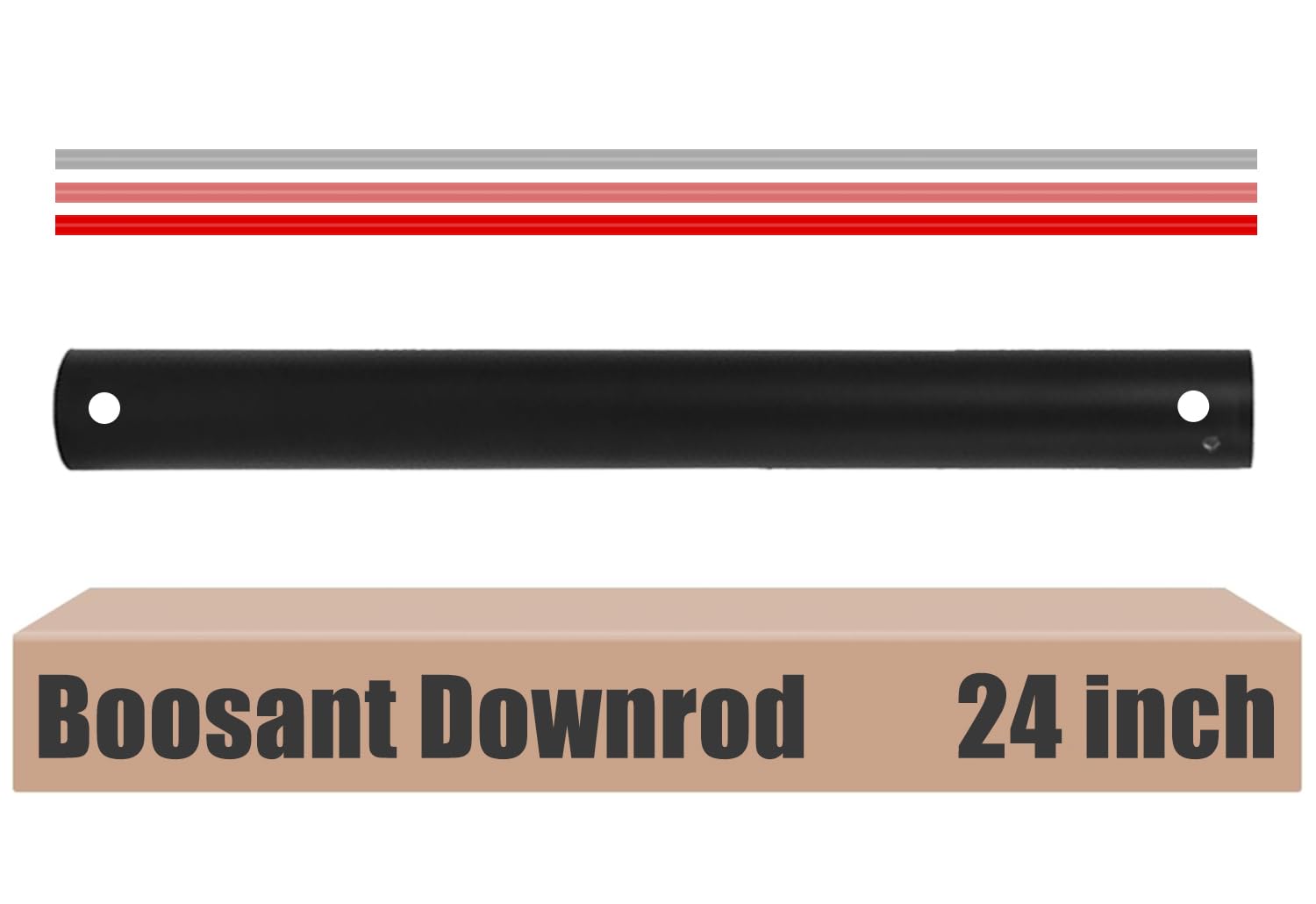 Amazon.com: BOOSANT 24 INCH Ceiling Fan Downrod With Extended Wires ...
