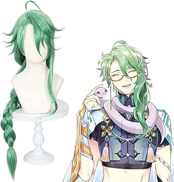 Amazon.co.jp: WANFU Genshin Genshin Furoroyakushi Shirakujutsu Cosplay Wig + Exclusive Net Style ...