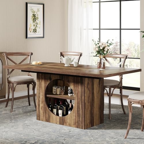 Amazon.com - Tribesigns 63" Dining Table for 4-6 People, Rectangular ...