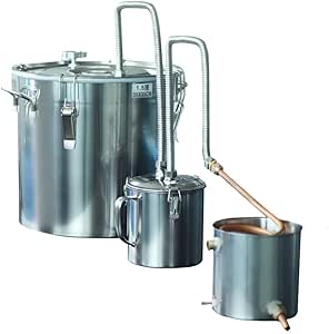 Amazon.com: 50L Alcohol Distiller Still Copper Tube Still Kits Boiler ...
