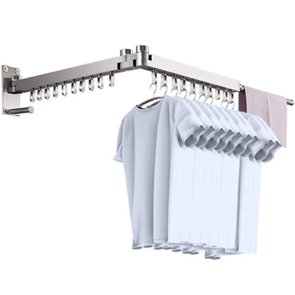 Buy DQM Wall-ed invisible drying rack, push-pull retractable clothes ...