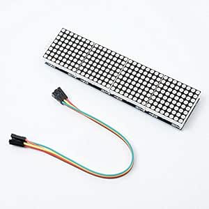 Generic MAX7219 Microcontroller 4 in One Display Module for Arduino 5P Line Dot Matrix : Amazon ...