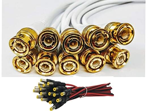 Secure FIRE Super Combo Pack of 10 Pcs BNC Connector with Copper Wire ...