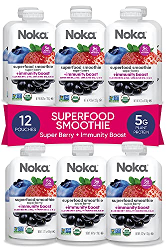NOKA Superfood Smoothie Pouches 12 Pack (Variety in Pakistan | WellShop.pk