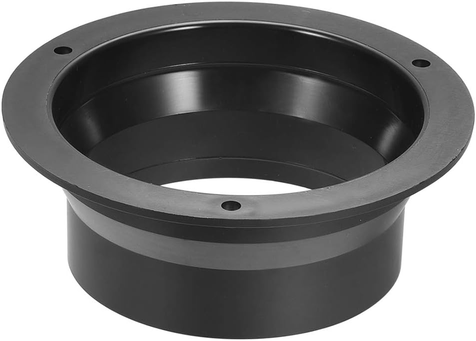 uxcell Black Duct Connector Cone Flange ABS Plastic Air Outlet Inlet ...