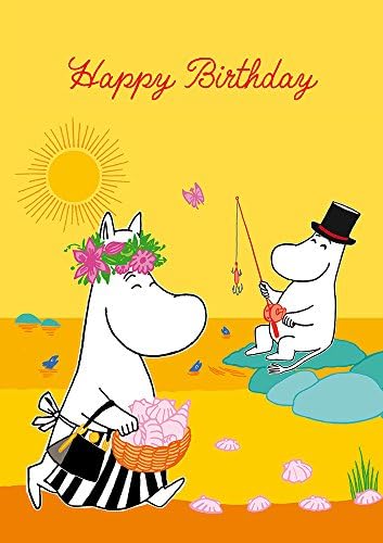 Moomin Fishing ~ Blank Birthday Card : Amazon.co.uk