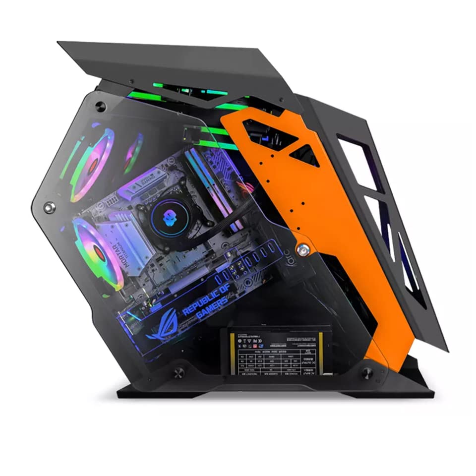 ENTWINO Warrior, Premium Gaming Cabinet, CPU Case Supports 7 RGB Fans ...