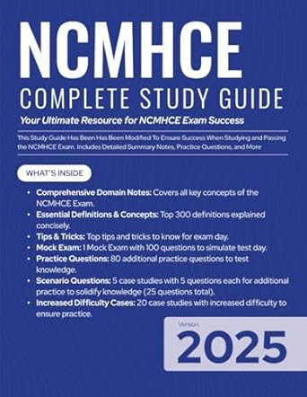 Amazon.com: NCMHCE 2025 EXAM COMPLETE STUDY GUIDE: Your Ultimate ...