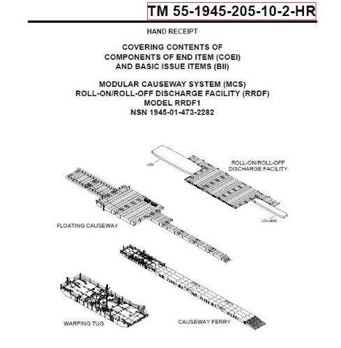 US Army, Technical Manual, TM 55-1945-205-10-2-HR, MODULAR CAUSEWAY ...