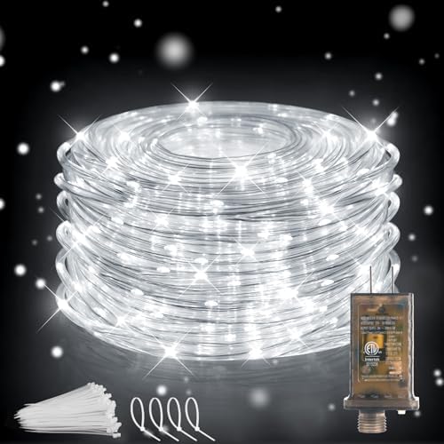 Amazon.com: FORT 100ft LED Rope Lights - White Color Waterproof Outdoor ...