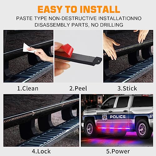 Snapklik.com : 2PCS 70 Inch Truck Emergency Strobe Lights Strip 864 LED ...