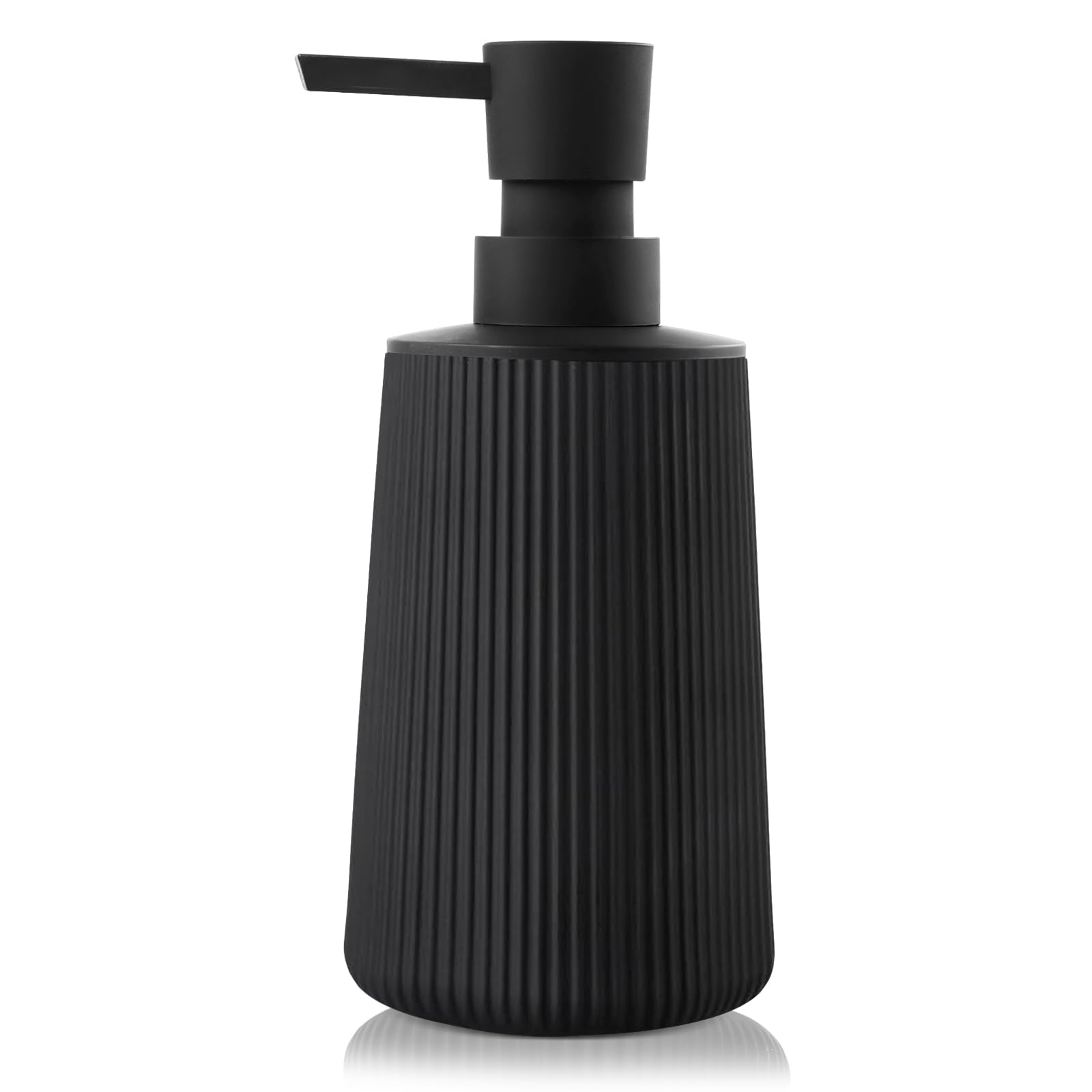 Richenda Matte Black Soap Dispenser for Bathroom and Kitchen, Modern Farmhouse Style Hand Soap ...