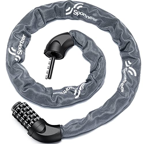 Snapklik.com : Sportneer Bike Lock Bicycle Chain Lock
