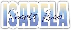 Amazon.com: Isabela Puerto Rico Souvenir 2-Inch Magnet Script Design 2 ...