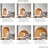 Amazon.com: Coloritto Modern Arch Wall Decal | Peel and Stick Arch Wall ...