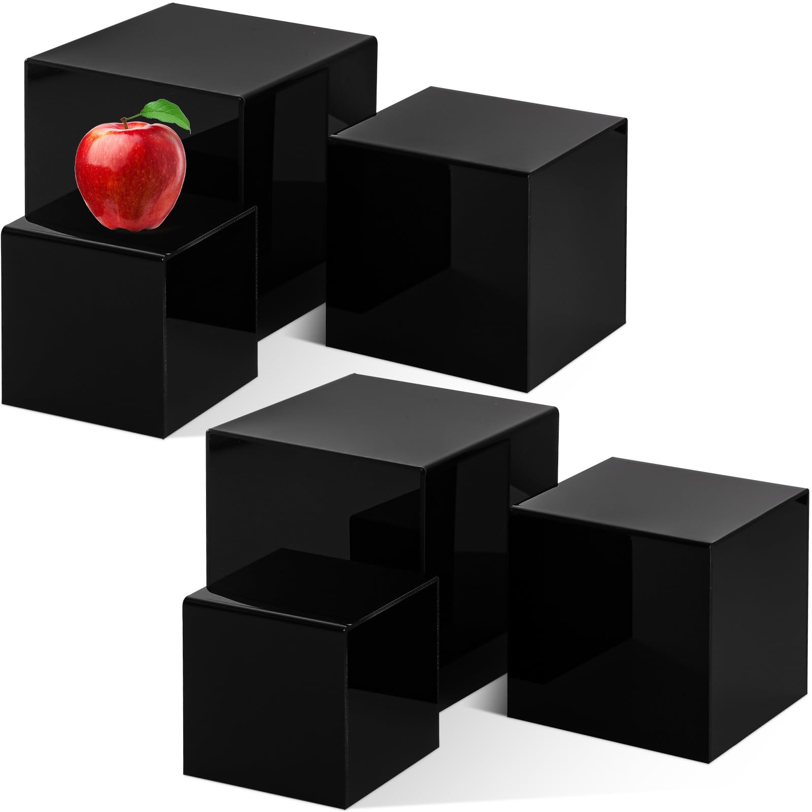 Amazon.com: Chitidr 6 Pcs Acrylic Display Boxes Acrylic Display Riser ...