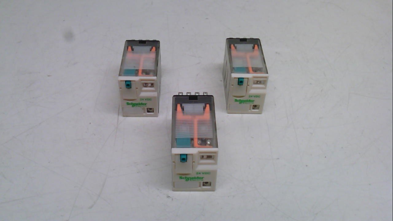 Schneider Electric Rxm4ab2bd - Pack of 3 - Miniature Plug-in Relay, 6A ...