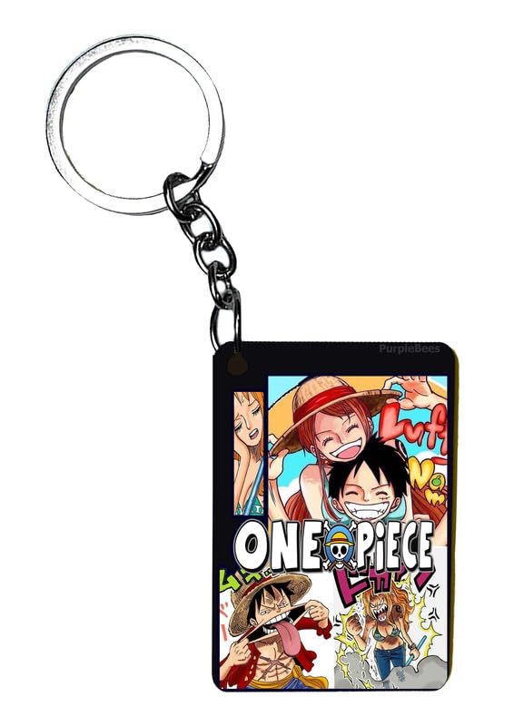One Piece luffy nami Rectangle Shape Keychain - Stylish Accessory for ...