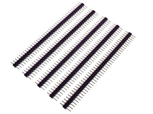0.1" 2.54MM 40WAY SIL TURNED PIN M-M HEADERS (PACK OF 5) : Amazon.co.uk ...