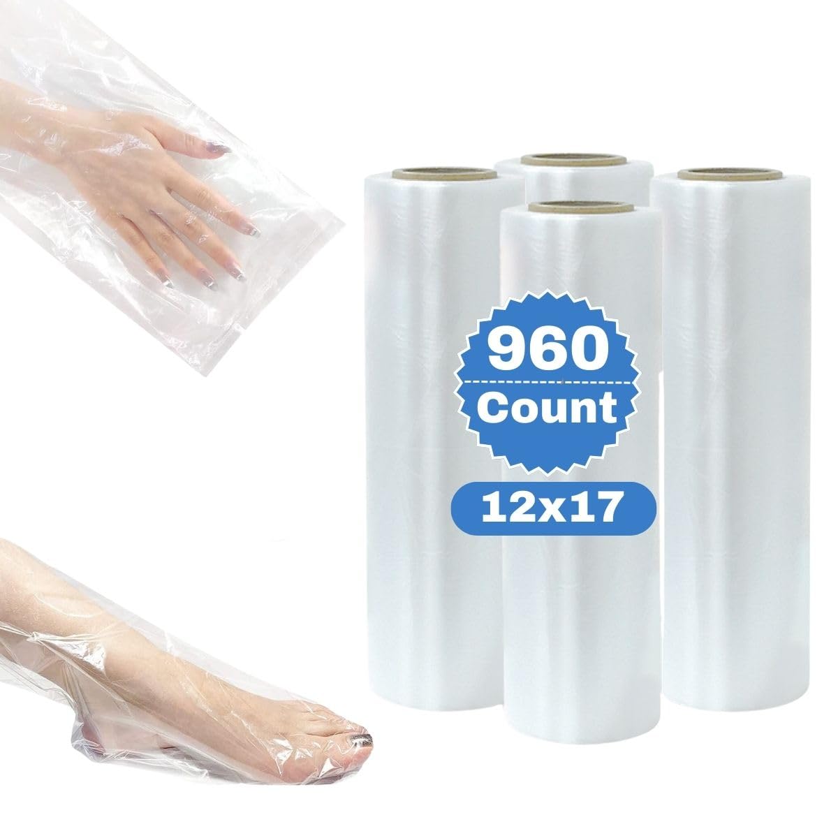 Amazon.com : TP Plastic Paraffin Wax Bags for Hands and Feet – 960 Pcs ...