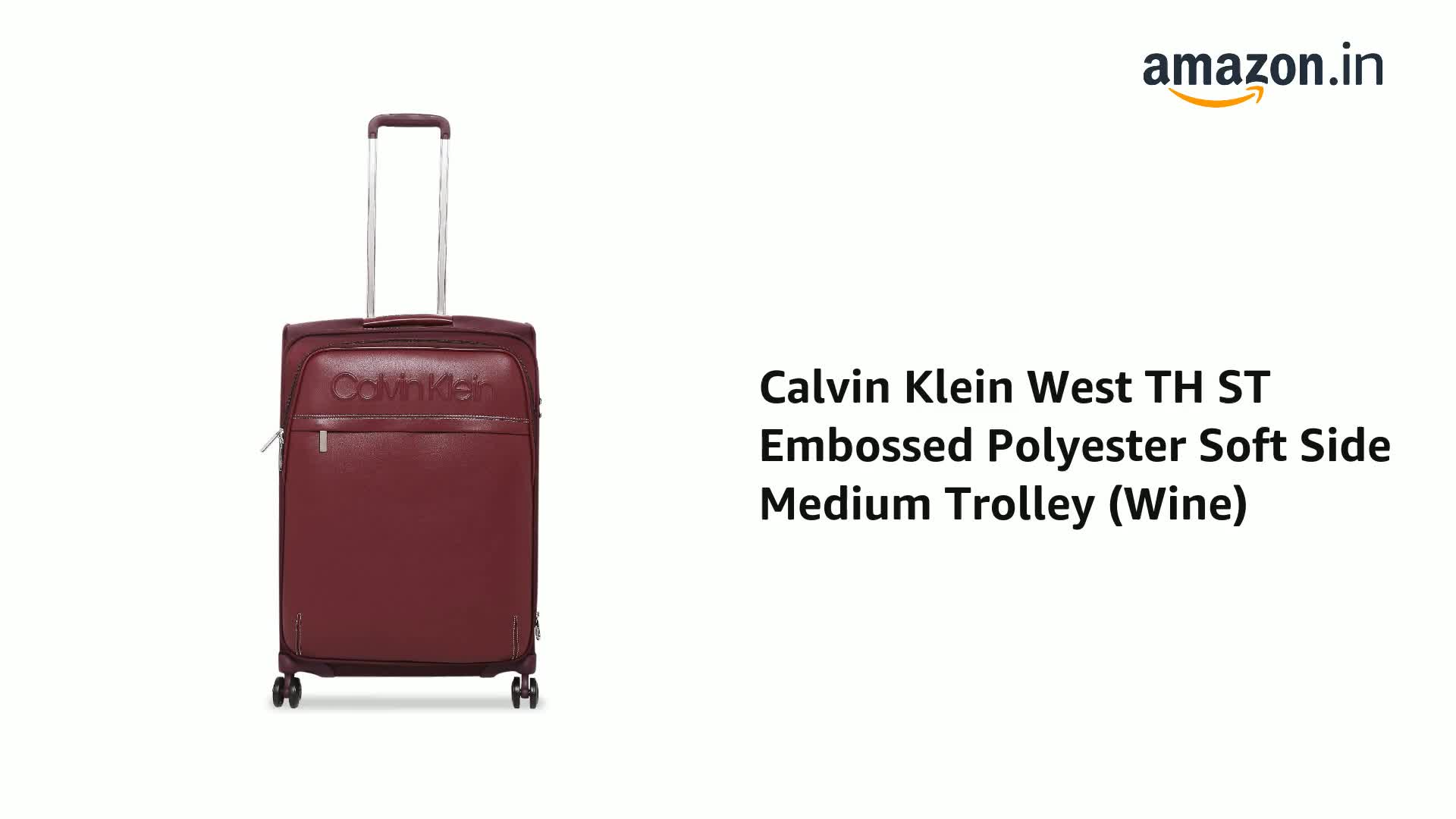 Watch Calvin Klein West TH ST Embossed Polyester Soft Side Medium ...