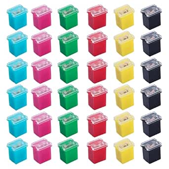 36 Pcs Car Fuses Automotive Tall Standard and Low Profile Box Shaped ...