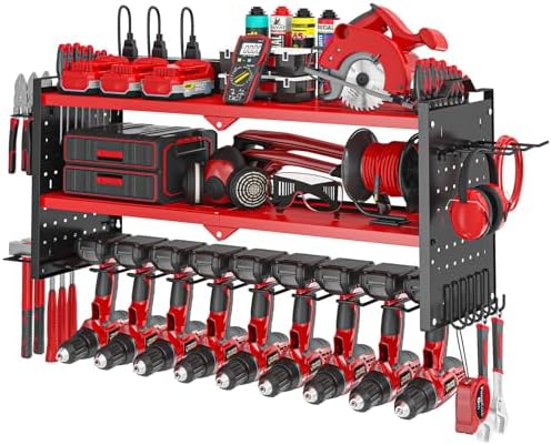 Amazon.com: Large Power Tool Organizer Wall Mount – Metal Mountable ...