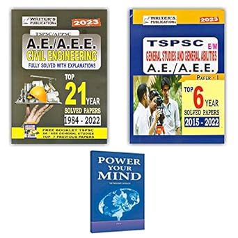TSPSC / APPSC A.E / A.E.E Civil Engineering Book with Fully solved papers and Explanations along ...
