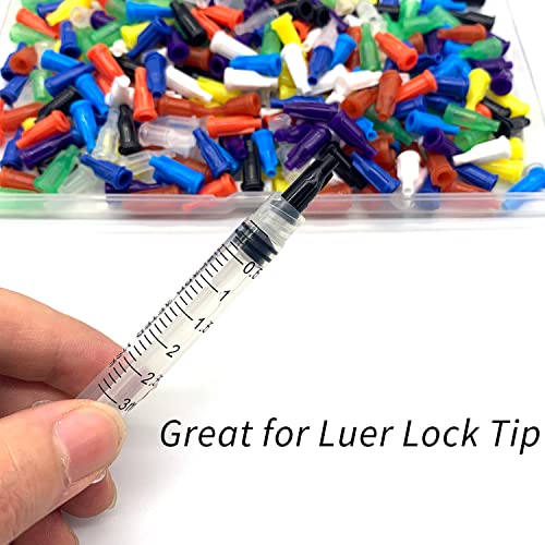 Snapklik.com : 300 Pack Luer Lock Cap Syringe Caps For Luer Slip Lock Tip