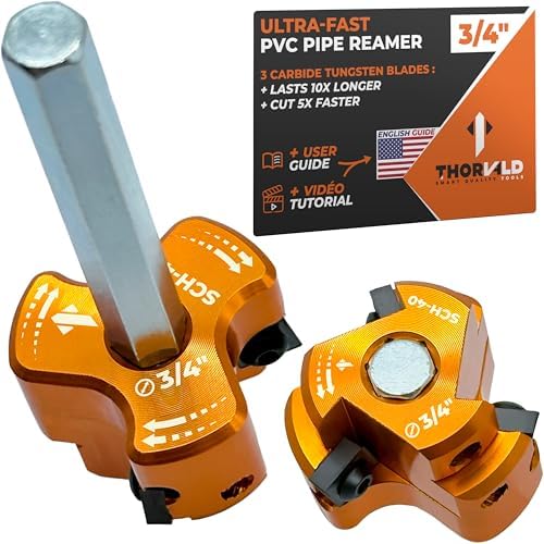 Amazon.com: THORVALD PVC Pipe Reamer TriForce - with Tungsten Carbide ...