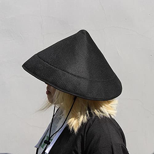 Buy Black Sun Hat Samurai Mask Samurai Armor Samurai Hat Rice Hat ...