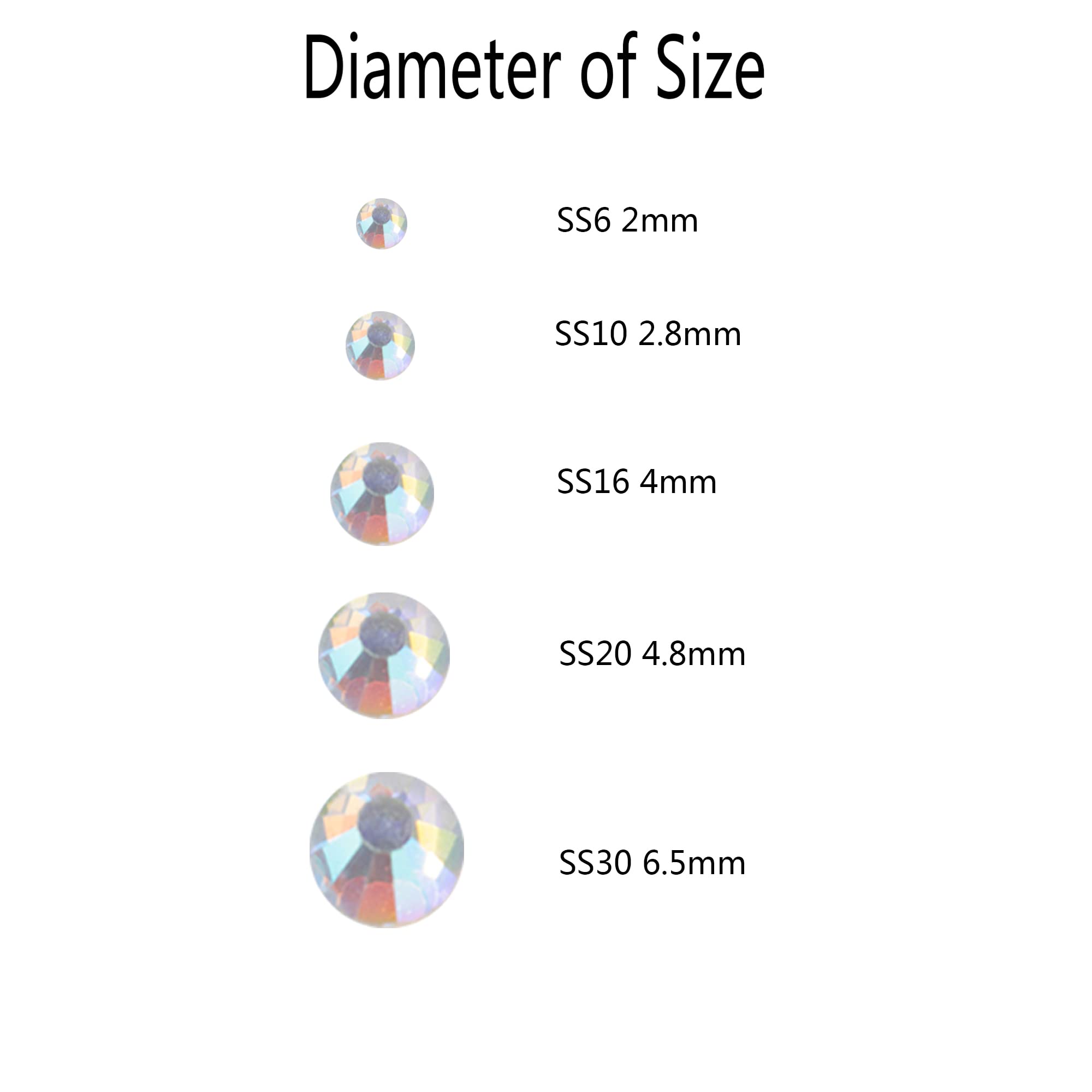 Snapklik.com : 2880PCS Hotfix Rhinestone Crystals, SS16 4mm Crystal AB ...