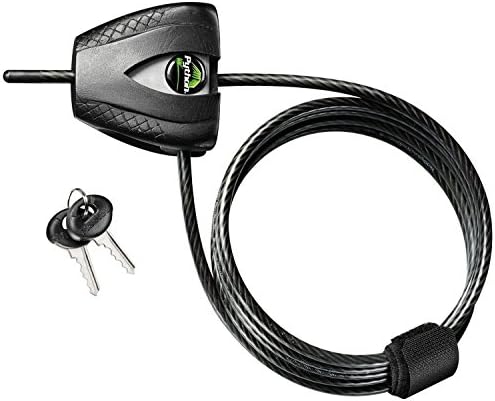 Master Lock 8417D Python Adjustable Locking Cable, 6-Foot , Black and ...