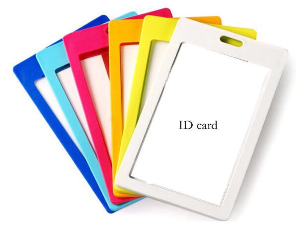 Buy 6PCS Assorted Color Work Permit Employee Certificate Frame ID Card ...
