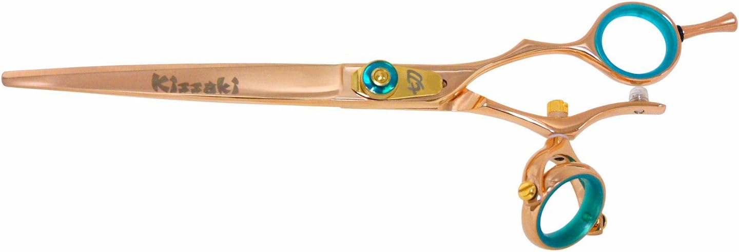 Amazon.com : Kissaki Hair Scissors Gokatana 7.0 inches Double Swivel ...