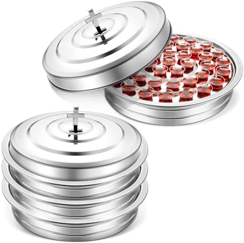 Amazon.com | Jingmore Communion Ware 3 Holy Wine Serving Trays with 1 ...