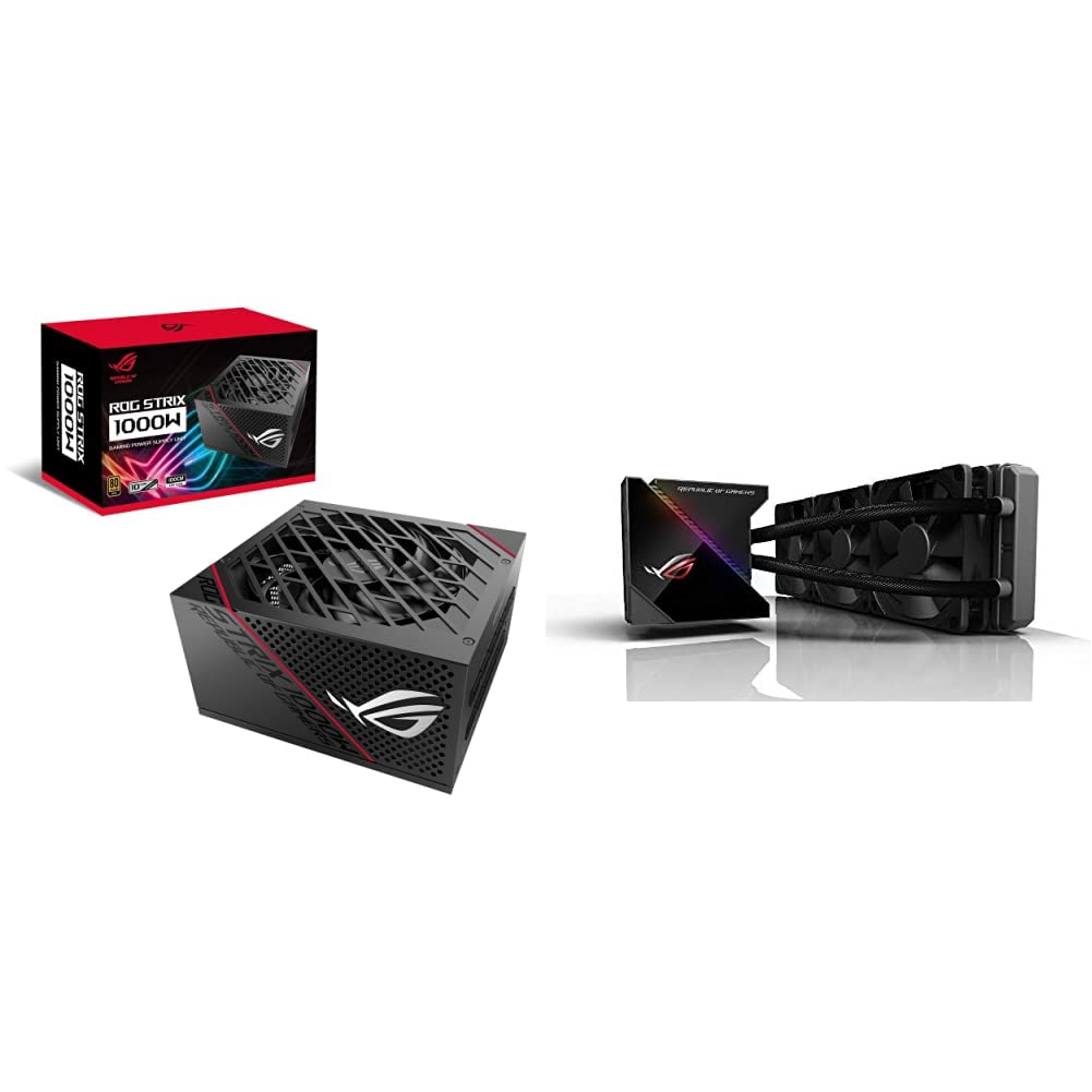 Buy ASUS ROG Strix 1000W Gold PSU, Power Supply & Rog Ryujin 360 RGB ...