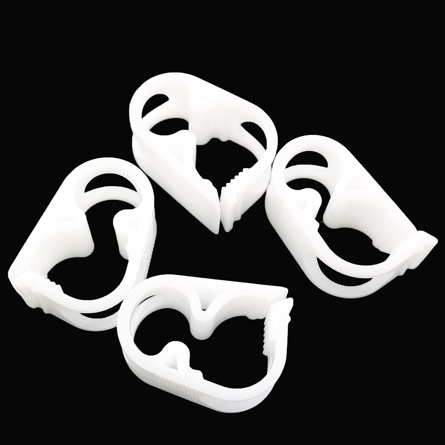Snapklik.com : 4pcs Flow Control Hose Clamp Plastic Tubing Clamps White ...