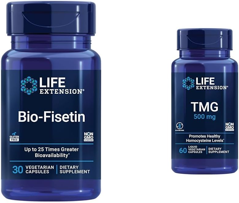 Amazon.com: Life Extension Bio-Fisetin Fisetin Galactomannans Fenugreek Seed Cellular Health ...