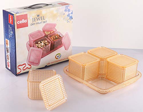 Buy Cello Jewel Dry Fruit Set, Orange Online at Low Prices in India ...