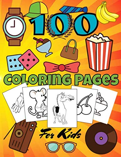 100 Coloring Pages For Kids: Colouring Book For Children. For Boys and ...