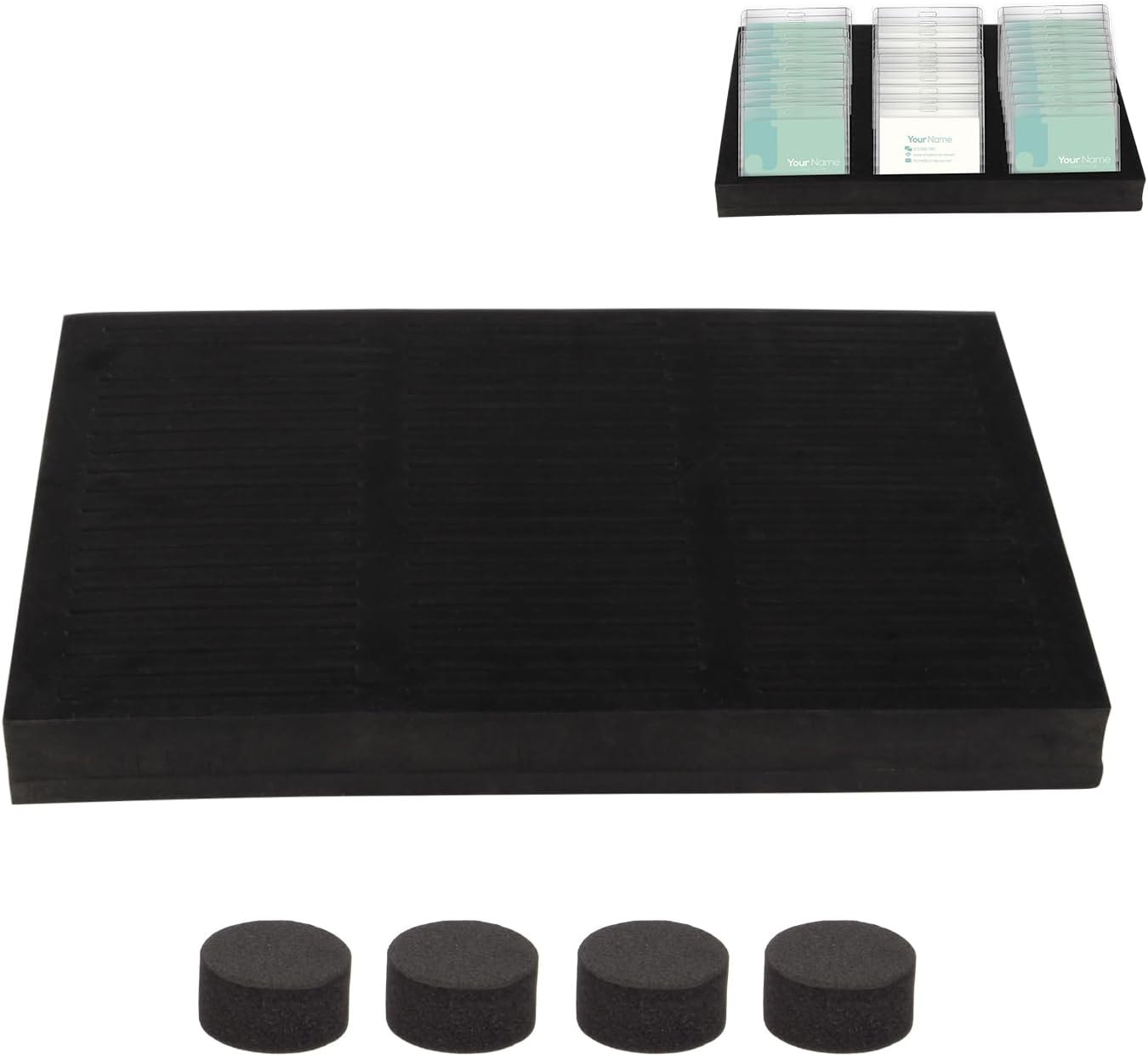 Badge Display Case Name Tag Organizer Storage Box - Holds 60 Badges ...
