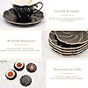 Amazon.com | DUJUST 6 pc Porcelain Tea Saucers, 6 inch, Luxury British Style Coffee Cup Saucers ...