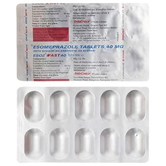 Esoz Fast 40 - Strip of 10 Tablets : Amazon.in: Health & Personal Care