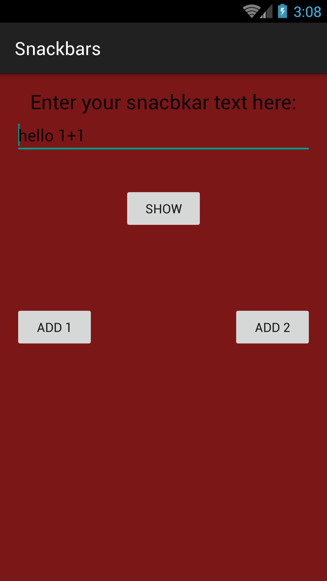 Snackbars Advanced - App on Amazon Appstore
