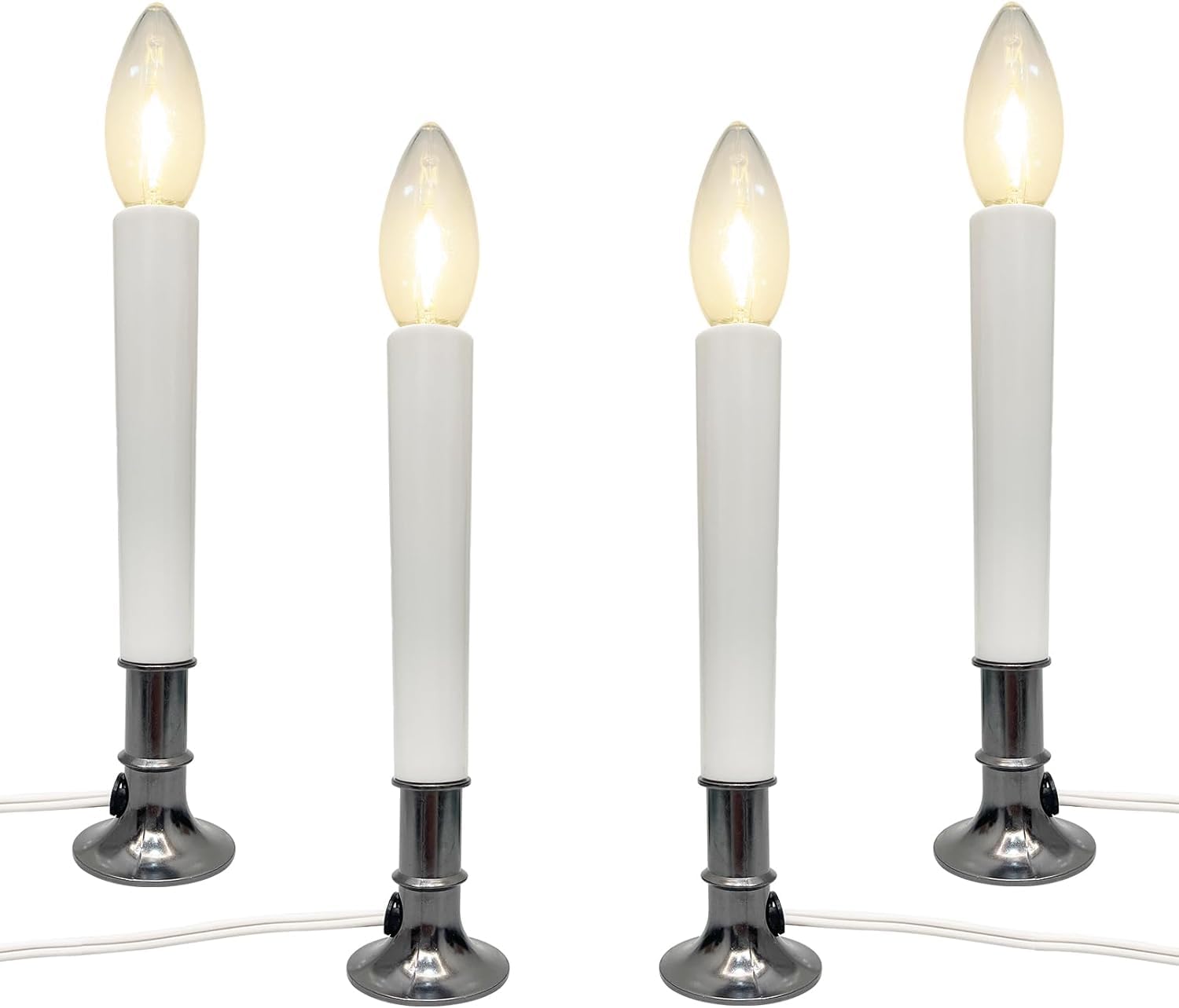 Amazon.com: 4 Pack Christmas Electric Window Candles, Candles Lamps ...