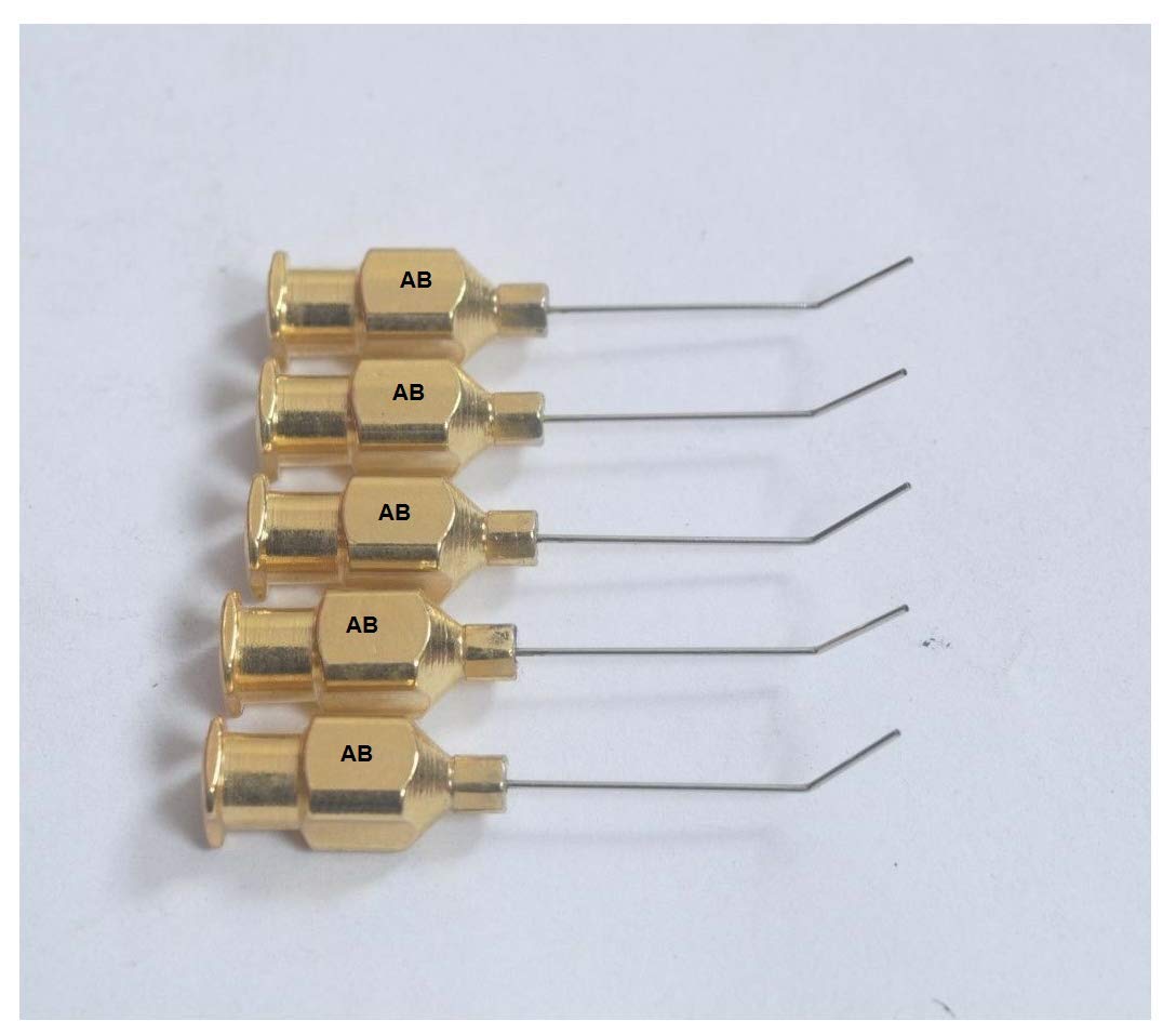 RYCROFT Air injection cannula gold coted 11mm angle 23, 25, 26, 27 ...
