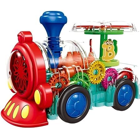 Buy ADSILTIA Lighting Train Toy Plastic 3D with 360 Degree Rotation ...